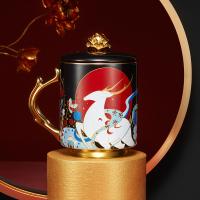 China Ready To Ship In Stock Microwave Safe Heat Resistant Round Magic Mug Customised Food Safe Ceramic Coffee Mugs for sale