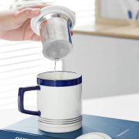 China Ready To Ship In Stock Functional Ceramic Coffee Mug BOTTOM With Silicon Ring For Everyday Use for sale