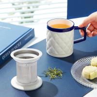 China Ready To Ship In Stock Functional Ceramic Coffee Mug BOTTOM With Silicon Ring For Everyday Use for sale