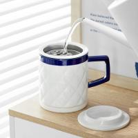 China Ready To Ship In Stock Functional Ceramic Coffee Mug BOTTOM With Silicon Ring For Everyday Use for sale