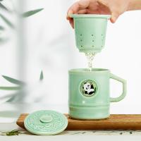 China Ready To Ship In Stock 550ml Porcelain Mug With Hand Painted Decal for sale