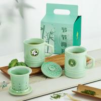 China Ready To Ship In Stock 550ml Porcelain Mug With Hand Painted Decal for sale