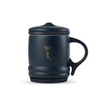 China Ready To Ship In Stock Ceramic Coffee Tea Water Mug Cup With Coaster For Customized Logo Pattern for sale