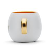 China Painterly Decal On Glaze Ceramic Coffee Mugs with golden handle for Valentine‘s Day Birthday for sale