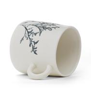 China Handmade Coffee Mug With 3D Matte Clear Glaze Ceramic Stoneware Mugs For Gift for sale