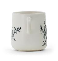 China Handmade Coffee Mug With 3D Matte Clear Glaze Ceramic Stoneware Mugs For Gift for sale