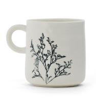 China Handmade Coffee Mug With 3D Matte Clear Glaze Ceramic Stoneware Mugs For Gift for sale