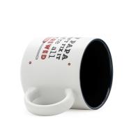 China Ceramic Dad Mug Coffee Mug White Color With Creative Words