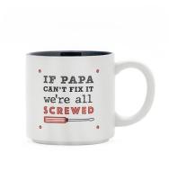 China Ceramic Dad Mug Coffee Mug White Color With Creative Words
