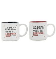 China Ceramic Dad Mug Coffee Mug White Color With Creative Words