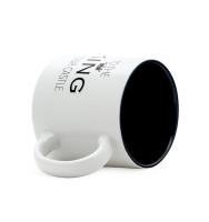 China Ceramic Dad Mug Coffee Mug White Color With Creative Words