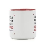 China Ceramic Dad Mug Coffee Mug White Color With Creative Words