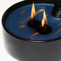 China Hippop Dog And Cat Customized 3D Ceramic Candle Holder For Decoration Gift for sale
