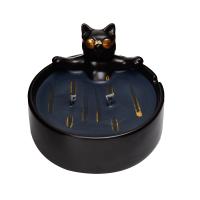 China Hippop Dog And Cat Customized 3D Ceramic Candle Holder For Decoration Gift for sale