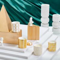 China Customized Ceramic Candle Holder With Various Shape And Color for Gift Decoration for sale