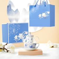 China Multiple Sizes Ceramic Cup And Saucer Set With Teapot Assortment For Gift for sale