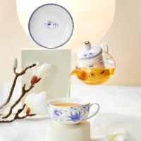 China Multiple Sizes Ceramic Cup And Saucer Set With Teapot Assortment For Gift for sale