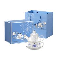 China Multiple Sizes Ceramic Cup And Saucer Set With Teapot Assortment For Gift for sale