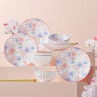 China Ready To Ship In Stock Modern Ceramic Dinnerware Sets Customizable Color Patterns For Gift for sale