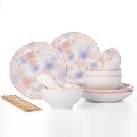 China Ready To Ship In Stock Modern Ceramic Dinnerware Sets Customizable Color Patterns For Gift for sale