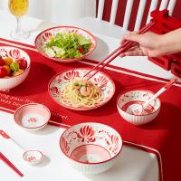 China Ready To Ship In Stock Modern Style Ceramic Dinner Plate / Dinnerware With Customizable Color And Package Options As Gift for sale