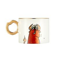 China Ready To Ship In Stock Dinnerware Type Coffee Tea Sets Ceramic Cup And Plate Set With Oven Advantage Custom Printed Mugs for sale