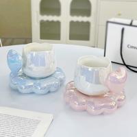 China Tea Ceramic Cup And Saucer Set With Microwave Safe Personalized Coffee Mugs Ceramic Coffee Mug Set for sale