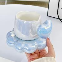 China Tea Ceramic Cup And Saucer Set With Microwave Safe Personalized Coffee Mugs Ceramic Coffee Mug Set for sale