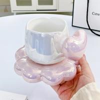 China Tea Ceramic Cup And Saucer Set With Microwave Safe Personalized Coffee Mugs Ceramic Coffee Mug Set for sale