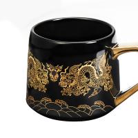 China Color Changing With different Temperature Custom Shape Size Pattern Mug With Gold Handle for sale