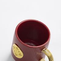 China Customized Gold Handle Mugs With Gold Nameplate In Durable Earthenware / Stoneware / Porcelain for sale