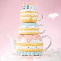 China Elegant Ceramic Tea Coffee Set In Classic / Modern Design Makes Ideal Presents for sale