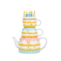 China Ready To Ship In Stock Ceramic Tea Pots For Everyday Tea Brewing One Teapot With Two Cups As Birthday Gift for sale