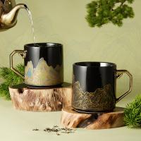 China Hand Painted Modern Style Coffee Mug for Everyday Dishwasher Microwave Safe for sale