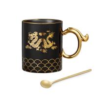 China Ready To Ship In Stock Handpainted Ceramic Coffee Mug In Gift Box Style For Birthday Gift Home Decoration for sale
