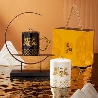 China Ready To Ship In Stock Handpainted Ceramic Coffee Mug In Gift Box Style For Birthday Gift Home Decoration for sale