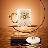 China Ready To Ship In Stock Handpainted Ceramic Coffee Mug In Gift Box Style For Birthday Gift Home Decoration for sale