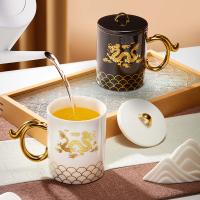 China Ready To Ship In Stock Handpainted Ceramic Coffee Mug In Gift Box Style For Birthday Gift Home Decoration for sale