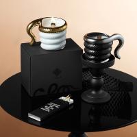 China Fragrance Essential Oil Ceramic Wax Melt Burner With Customized Design And Candle Holder for sale