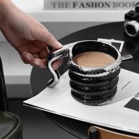 China Multi-Colored Unique Shape 3D Ceramic Tea Mug Wear Resistant for sale