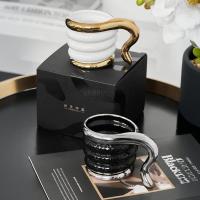 China Multi-Colored Unique Shape 3D Ceramic Tea Mug Wear Resistant for sale