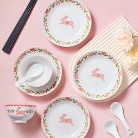 China Custom Ceramic Dinnerware Microwave Dishwasher Safe Compliant With FDA Requirements for sale