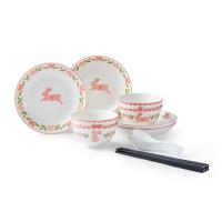 China Custom Ceramic Dinnerware Microwave Dishwasher Safe Compliant With FDA Requirements for sale