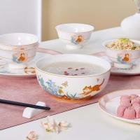 China Salad Plate Included All-Season Ceramic Dinnerware Sets For Bulk Purchase for sale