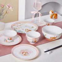 China Customized Colour Ceramic Dinnerware Sets FOB SHENZHEN for Under Glazed Technique for sale