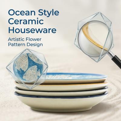 China Custom Ceramic Dinner Plates Microwave Safe with Customizable Logo and 10 Inches Diameter for sale