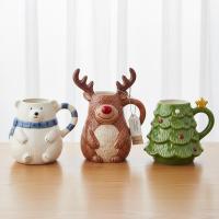 China 3D Animal Shaped Ceramic Coffee Cup with 350ml Capacity, Dishwasher Safe and Unique 3D Design for sale