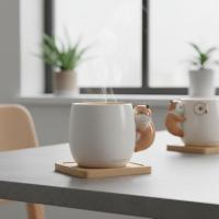 China Stylish Animal Design 3D Ceramic Mug with 350ml Capacity and Heat Retentive Properties for Home and Office for sale