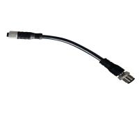 China CBPR-TFTM-03 M12T Female to Male Precast RS485 Bus Cable 3m 4 Pin 24AWG for sale