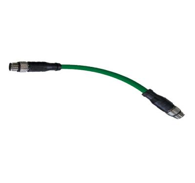 China CBPN-DMDM-03 M12D Male to M12D Male Industrial Ethernet Cable 4 Pin 3M for sale